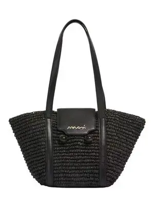 Marni Small Beach Tote Bag - Black