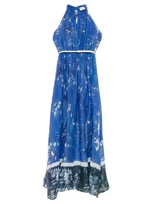 ERMANNO FIRENZE Floral-print Maxi Dress - Blue