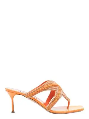 AQUAZZURA 65mm Reef Star Sandals - Orange