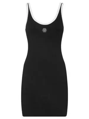 Philipp Plein Logo Dress - Black
