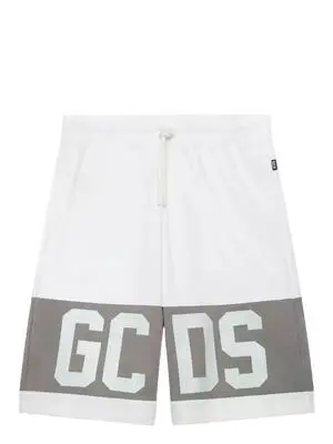 Gcds Logo-band Track Shorts - White