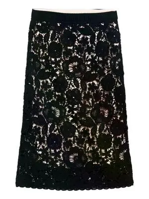 P.a.r.o.s.h Midi Skirt - Black