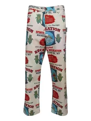 BODE Graphic-print Trousers - White