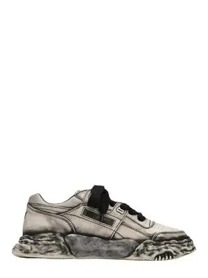 Mihara Yasuhiro Leather Sneakers - Black