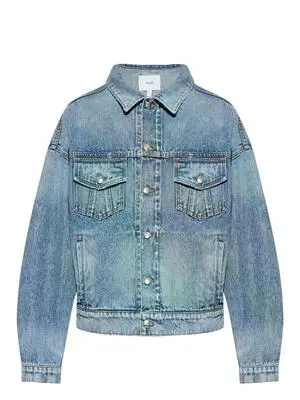 Rhude Cotton Denim Jacket - Blue