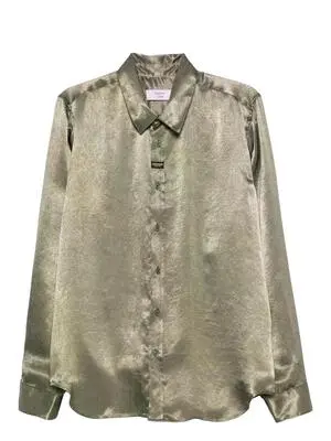 Martine Rose Satin Shirt - Green
