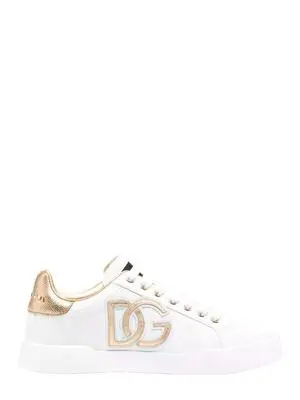 Dolce & Gabbana Logo-patch Sneakers - White