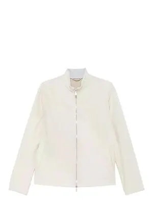 Eleventy Silk Jacket - Neutrals