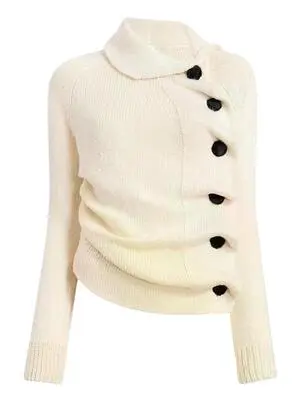 Khaite Lorrai Cardigan - Neutrals