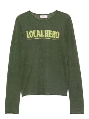 Martine Rose Logo-intarsia Sweater - Green
