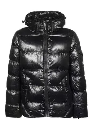POINT ZERO Hooded Down Jacket - Black