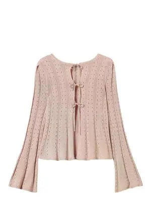 TWINSET Open-knit Cardigan - Pink