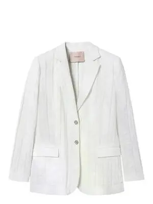 TWINSET Single-breasted Blazer - White