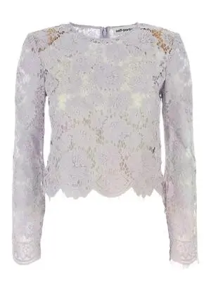 SELF-PORTRAIT Lace Blouse - Purple
