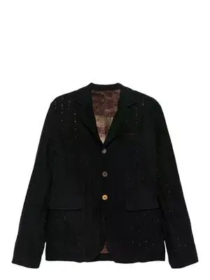 CHIAHUNG SU Distressed Blazer - Black