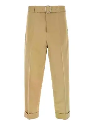 JIL SANDER Belted Chinos - Neutrals