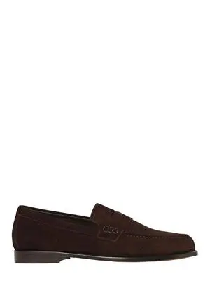 DOUCAL'S Doucal's Suede Loafers Brown