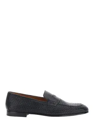 DOUCAL'S Woven Loafers - Black