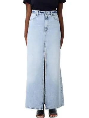 ICON DENIM LOS ANGELES Maxi Skirt - Stone Washed
