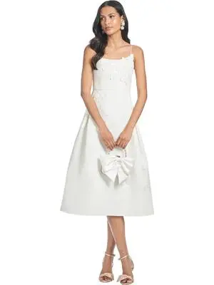 Sachin & Babi Embellished Audra Tea-length Dress - Ivory