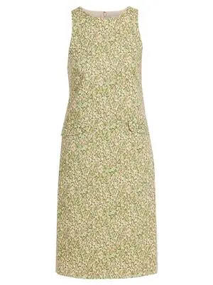 MIKAEL AGHAL Floral-print Cotton Dress - Green