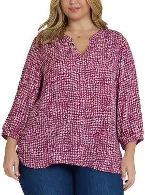 NYDJ Pintuck Blouse - Chamarande