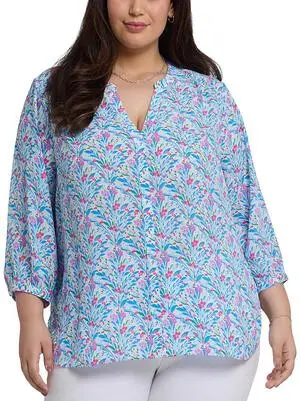 NYDJ Pintuck Blouse Serafia