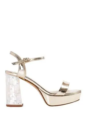 FREYA ROSE Gigi Pearl Heel Sandal - Champagne