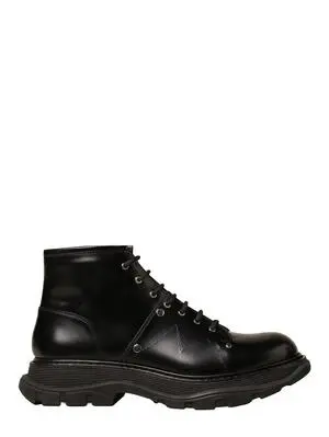 Alexander McQueen Tread Lace-up Boots - Black
