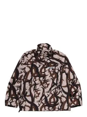 A BATHING APE Trial Camo Rain Jacket Beige
