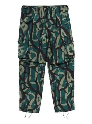 A BATHING APE Trial Camo 6-pocket Pants - Green