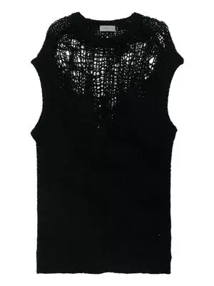 YOHJI YAMAMOTO Yohji Yamamoto Open-Knit Vest