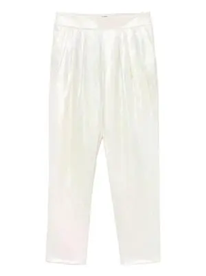 Giorgio Armani Pleat-detail Trousers - Neutrals