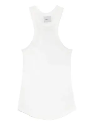 HALFBOY Ribbed Tank Top - White