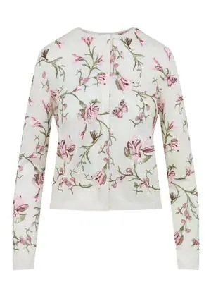 GIAMBATTISTA VALLI Giambattista Valli Cashmere-Silk Cardigan