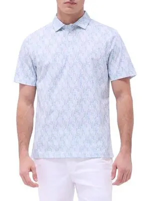 Bugatchi Victor Ooohcotton® Pineapple Print Polo - Menthol