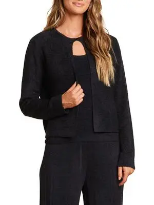 Barefoot Dreams Cozychic Lite® Cardigan - Black