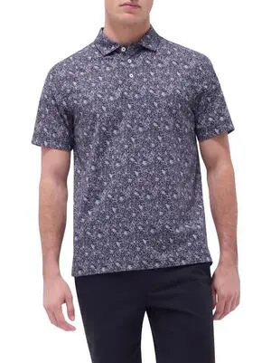 Bugatchi Victor Ooohcotton® Floral Polo - Black