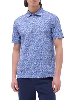Bugatchi Victor Ooohcotton® Floral Polo - Steel