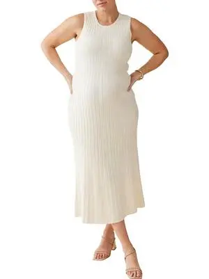 INGRID & ISABEL Maternity Sweater Dress - Ivory
