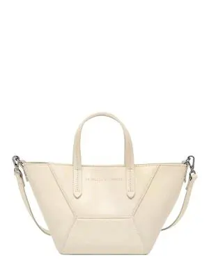 Brunello Cucinelli Mini Leather Tote Bag - Neutrals