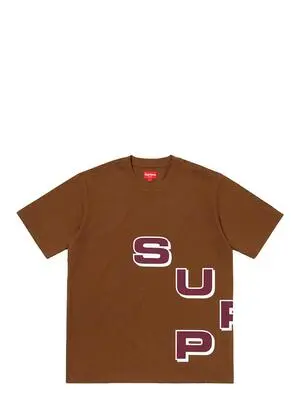 Supreme Stagger Tee Shirt Brown