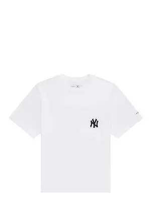 Aimé Leon Dore Yankees Chainstitch Pocket Tee Shirt - White