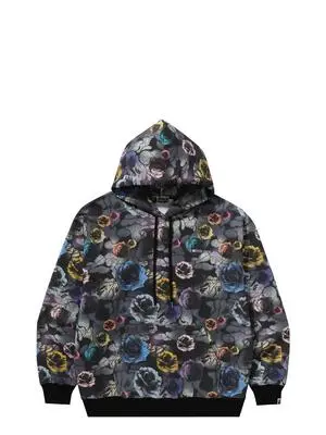 A BATHING APE Floral Camo Pullover Hoodie - Black