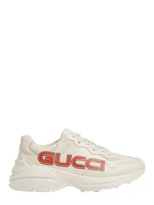 Gucci Gucci Rhyton Leather Sneakers Cream