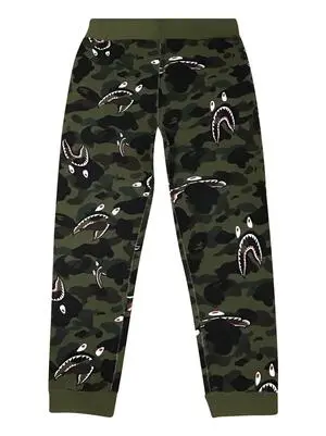 A BATHING APE Shark 1st Camo Sweatpants 'green' Green