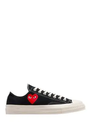 CONVERSE X Comme Des Garçons Play Chuck 70 Low 'single Heart' Sneakers - Black