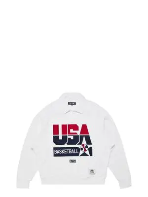 Kith For Usa Basketball Nelson Collared Pullover - White