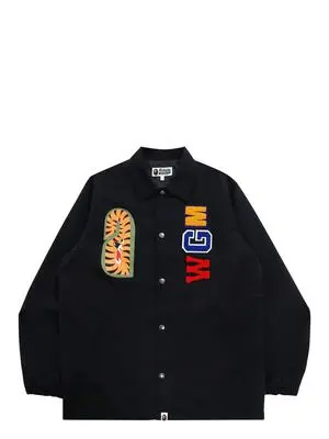 A BATHING APE Shark Coach Jacket - Black