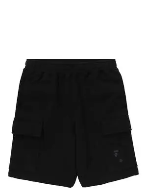 A BATHING APE Ape Head Cargo Sweat Shorts - Black